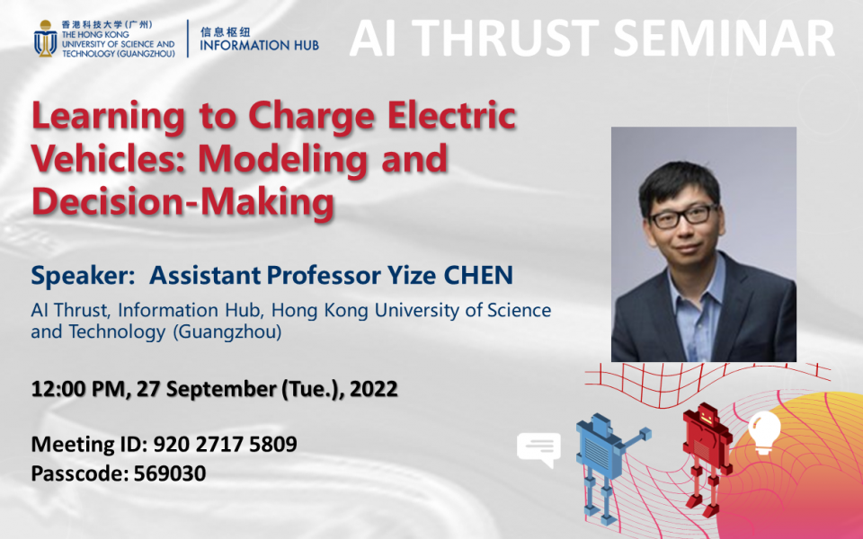 Ai Thrust Seminar Learning To Charge Electric Vehicles Modeling And
